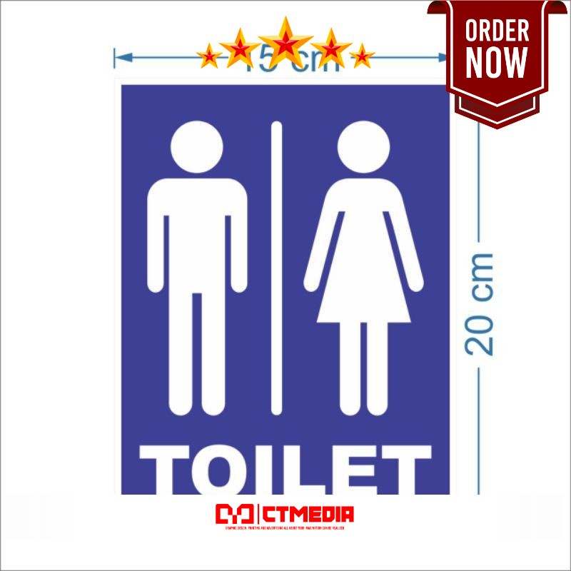 Jual STIKER TOILET UKURAN 15X20CM | Shopee Indonesia