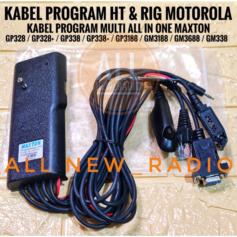 Jual KABEL PROGRAM MULTI HT RIG MOTOROLA ORI MAXTON / KABEL PROGRAM HT ...