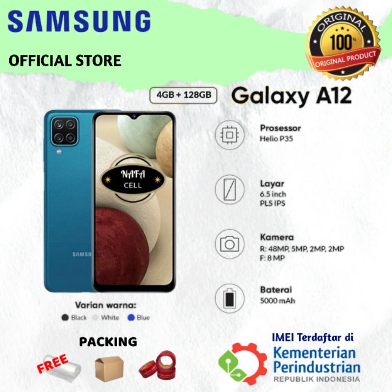 Jual Samsung Galaxy A12 Ram 4Gb Rom 128Gb | Shopee Indonesia