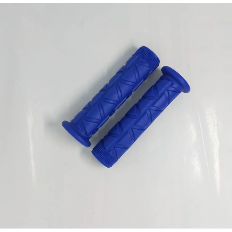 Jual hand grip sepeda biru tua - hand grip sepeda motif segitiga - hand ...