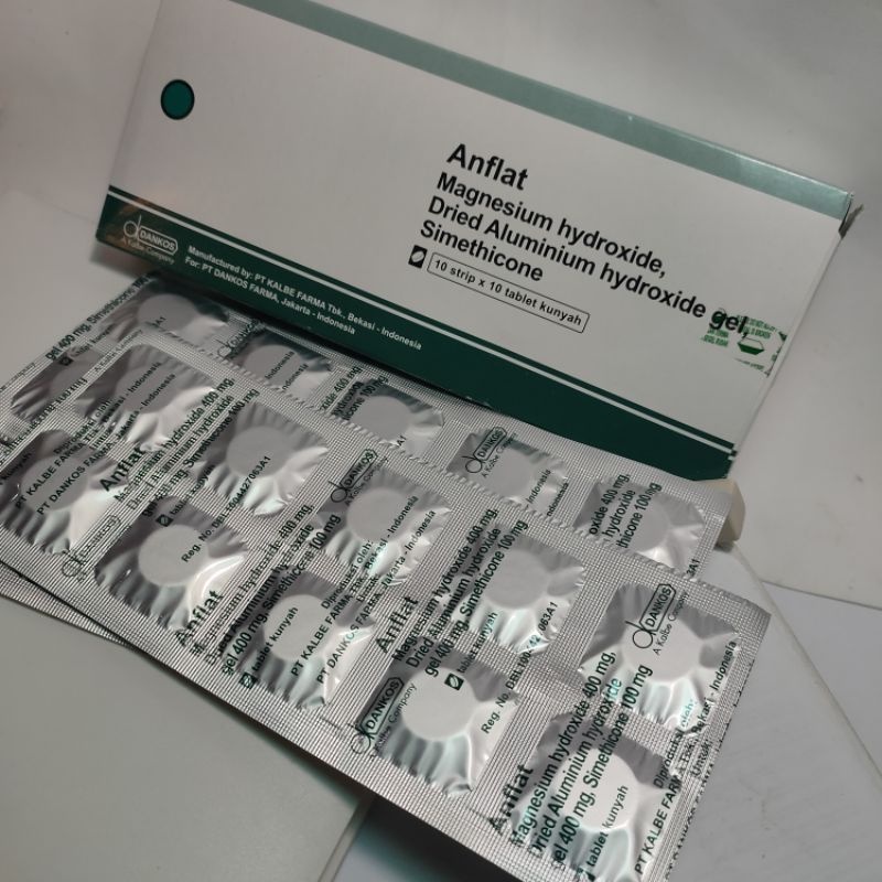 Jual ANFLAT TABLET "Harga Paket (5) strip/lembar = 50 tablet "OBAT MAAG ...