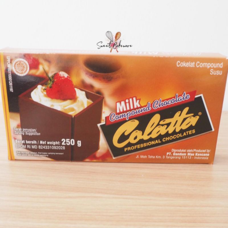 Jual COLLATA COMPOUND DARK / MILK / WHITE / STRAWBERRY COMPOUND 250GR ...