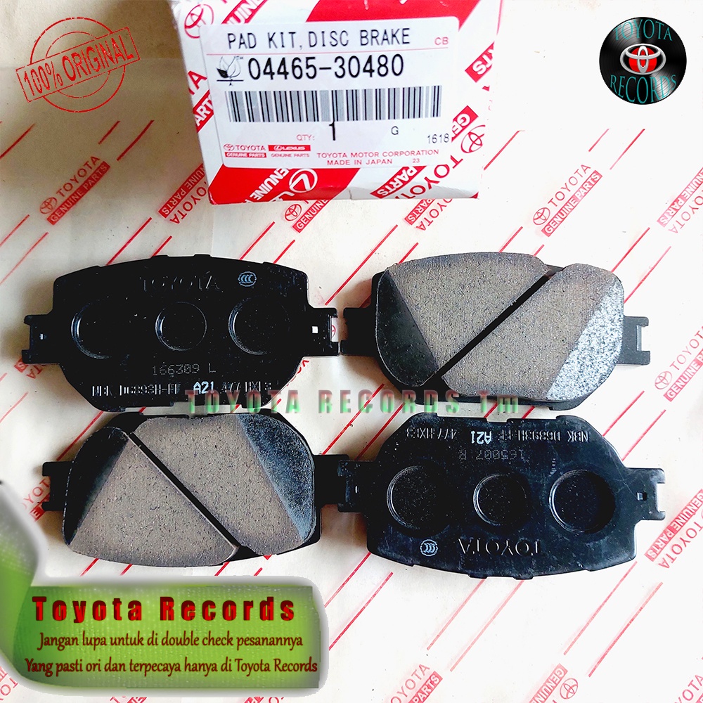 Jual Kampas Rem Depan Crown Mark X Original Genuine Toyota 04465-30480 ...