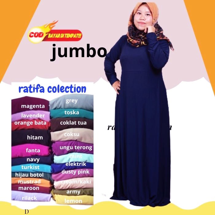 Jual Gamis Jersey Polos Super Jumbo Ld 130 PJ140 Baju jersy premium ...
