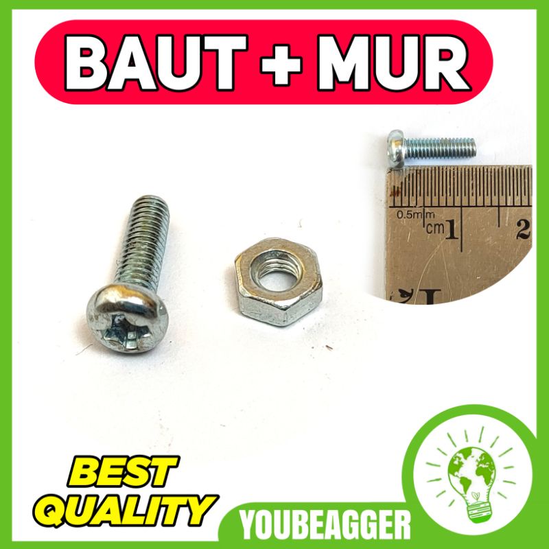 Jual Baut+mur 1cm | Shopee Indonesia