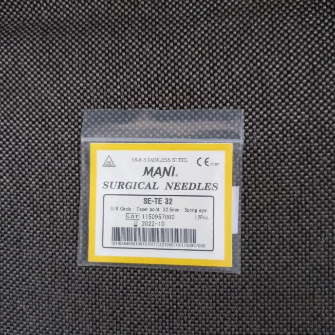Jual Jarum Bedah Se-Te 32/Surgical Needle / Jarum Hecting Otot / Mani ...