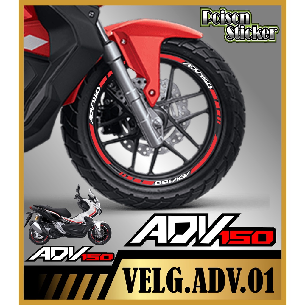 Jual CUTTING STICKER VELG ADV - STIKER LIS LIST VARIASI BAN/VELG HONDA ...