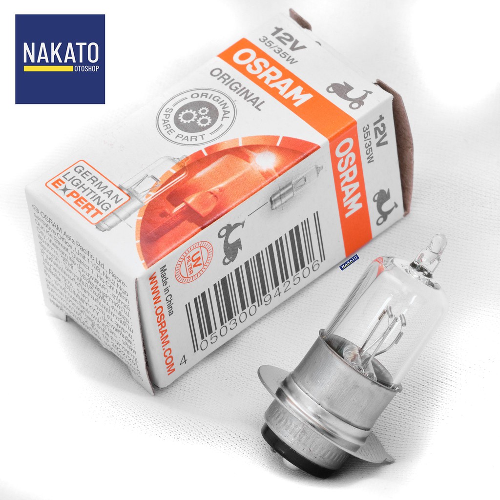 Jual Bohlam Lampu Halogen Motor Osram 35W 12V H6/M5 Beat Vario Scoopy ...