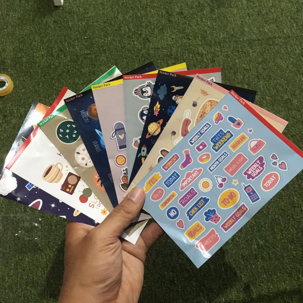 Jual Stiker Pack for Scrapbook Creative Activity / Sticker | Shopee ...