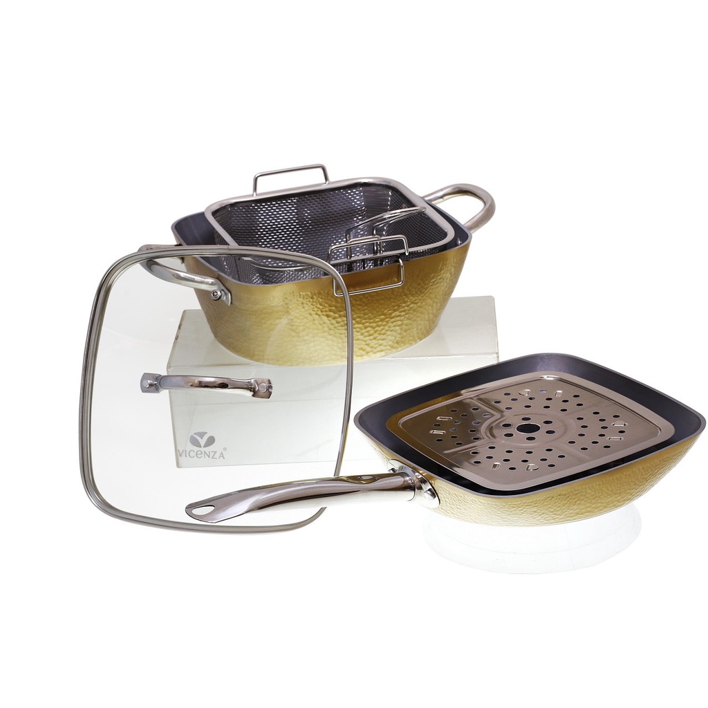 Jual Square Cookware / Peralatan Masak Set Vicenza V5492 | Shopee Indonesia