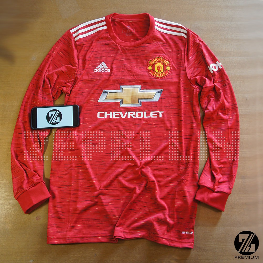 Jual BAJU / KAOS LENGAN PANJANG ADIDAS MU 20/21 LS HOME JERSEY ORIGINAL ...