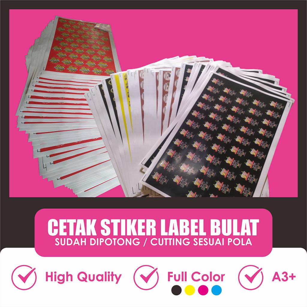 Jual cetak stiker label custom bisa bawa desain sendiri + free desain ...