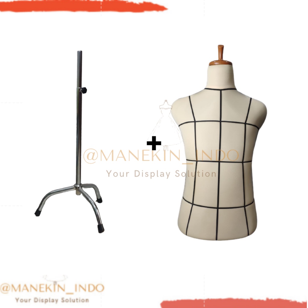 Jual Manekin DM Pria Pola Krem Kaki Besi | Manekin Set | Manekin Pria ...