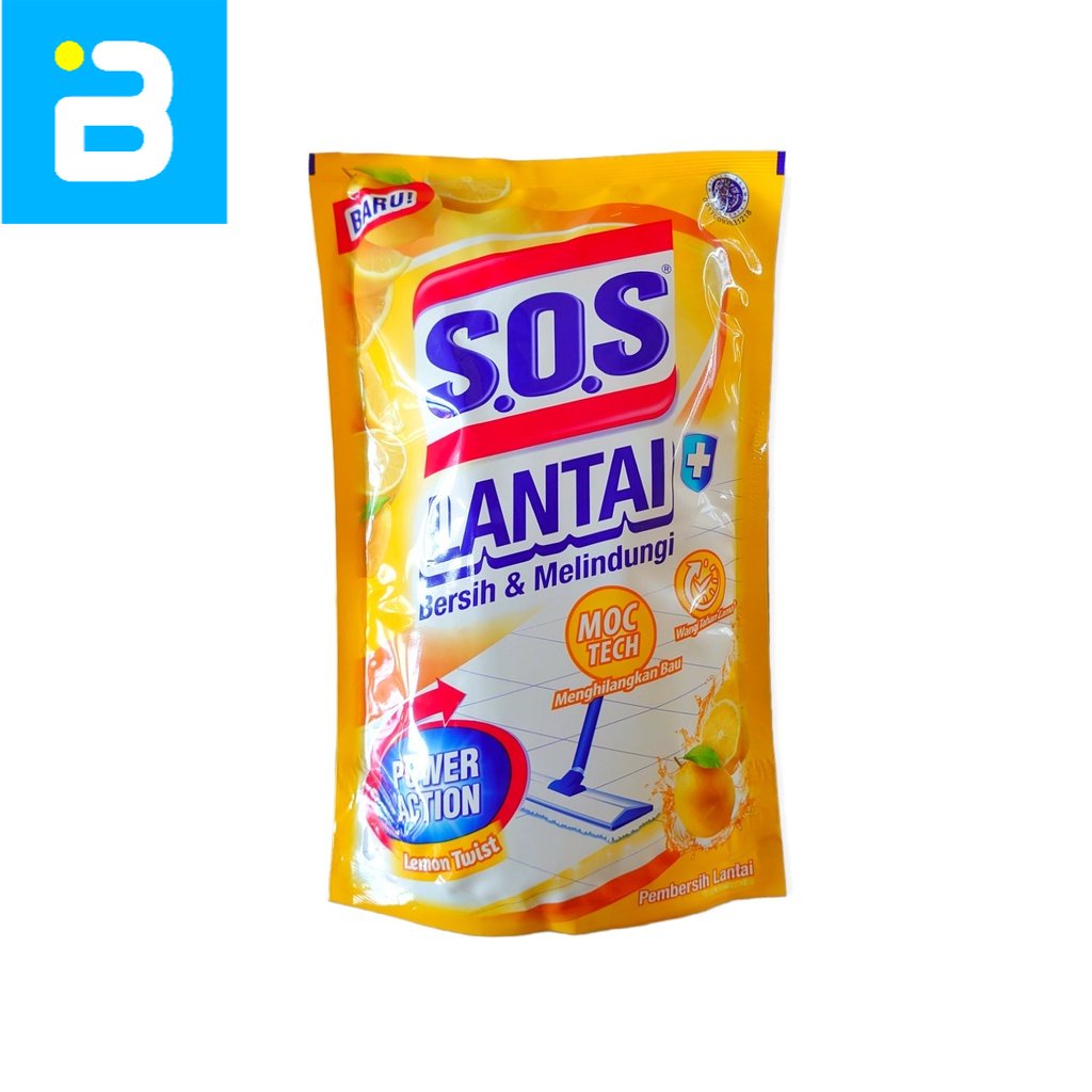 Jual SOS Pembersih Lantai Lemon Twist 750 ML | Shopee Indonesia