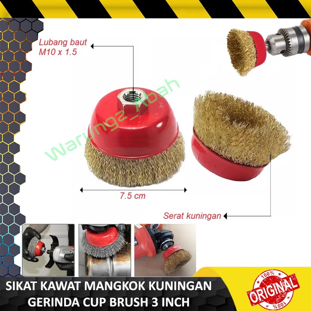 Jual KEPALA MATA MESIN GERINDA GURINDA TANGAN SIKAT MANGKOK KAWAT ...