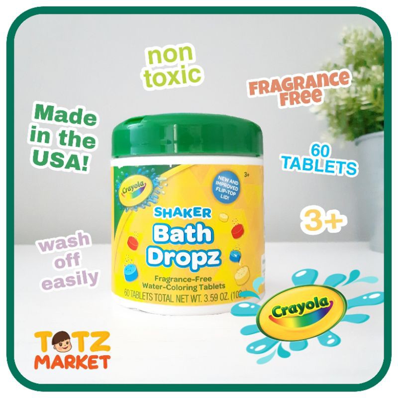 Jual Crayola Bath Dropz isi 60 tablets ( For Kids ) | Shopee Indonesia