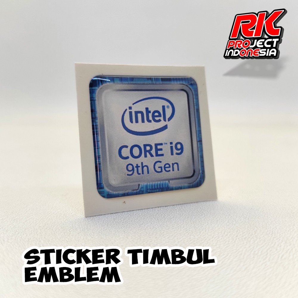 Jual INTEL CORE I9 V2 Sticker Timbul Emblem Resin Lentur | Shopee Indonesia
