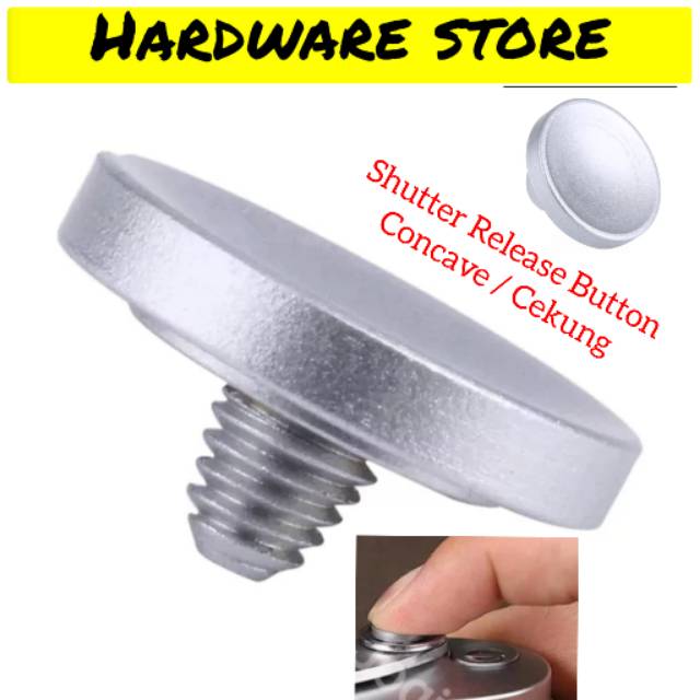 Jual Tombol Soft Shutter Release Button CEKUNG Concave Silver Sony Leica Fuji Fujifilm XPro2 X ...