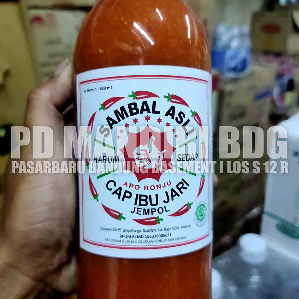 Jual IBU JARI SAMBAL ASLI 600 ML SAMBAL JEMPOL | Shopee Indonesia