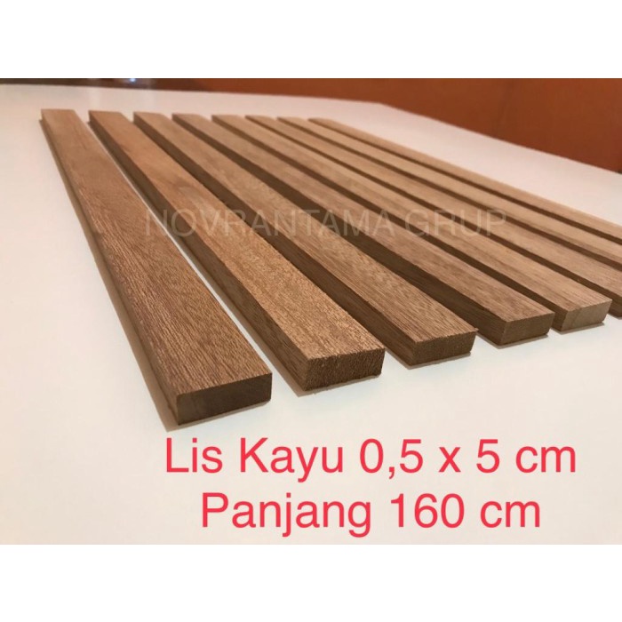 Jual Lis Kayu 0,5x5 cm Panjang 160cm, Lis Kayu 5x50 mm | Shopee Indonesia