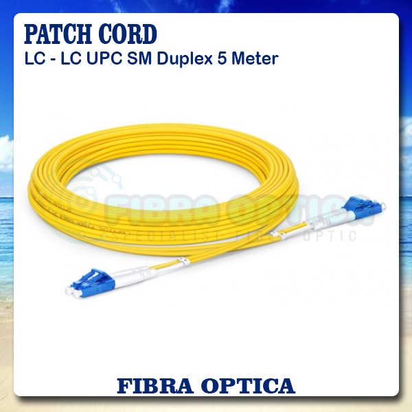 Jual Patch Cord LC-LC SM 5m | Fiber Optic LC/UPC-LC/UPC Single Mode Duplex 5 Meter | Shopee ...