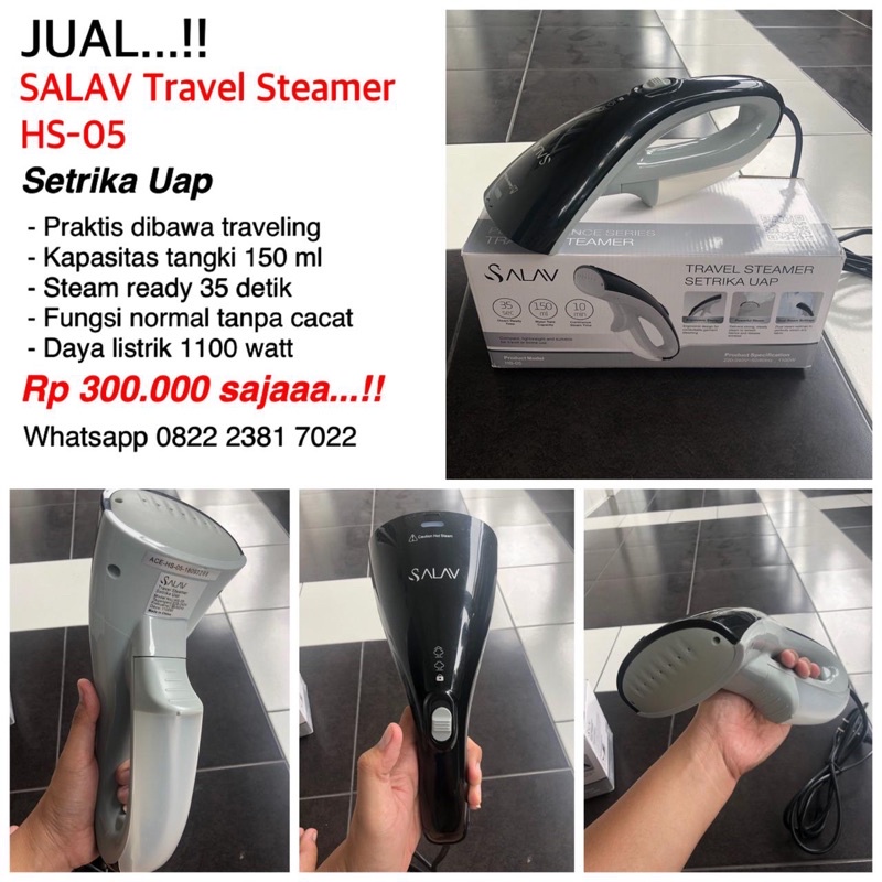 Jual Salav Travel Steamer HS-05 (Setrika Uap) | Shopee Indonesia