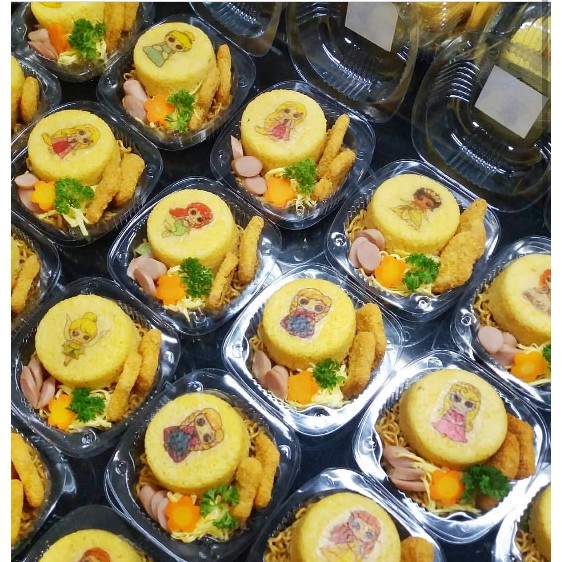 Jual Unik Mika Burger Mika Bento Mini Mika Snack Mika Nasi Tray Burger ...