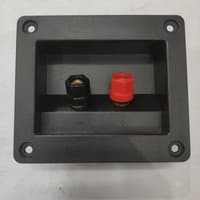 Jual Terminal Speaker Segi Kotak Hitam 2 Lubang Binding Post Speaker ...