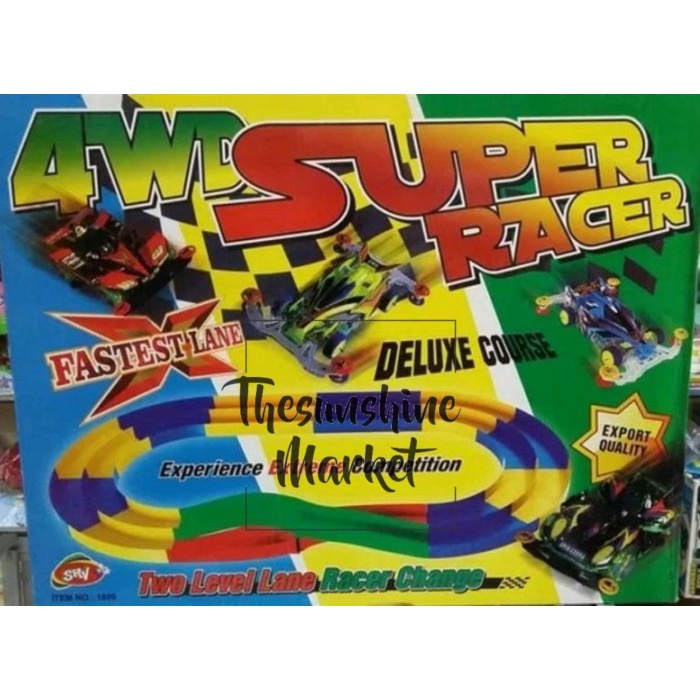 Jual TRACK TAMIYA 2 Jalur Super Two Level Lane Racer Change/Mainan Anak ...