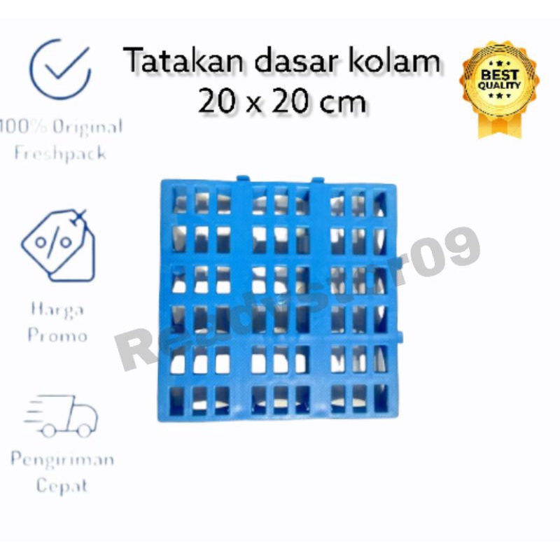 Jual Tatakan alas dasar camber chamber media filter kolam ikan koi 20x20 cm | Shopee Indonesia