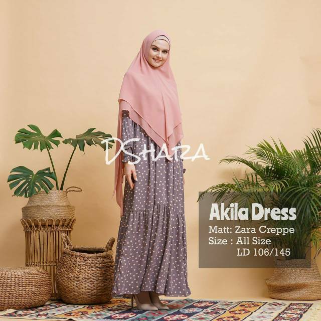 Jual Akila Dress D Shara by Mustbe Hijab | Shopee Indonesia