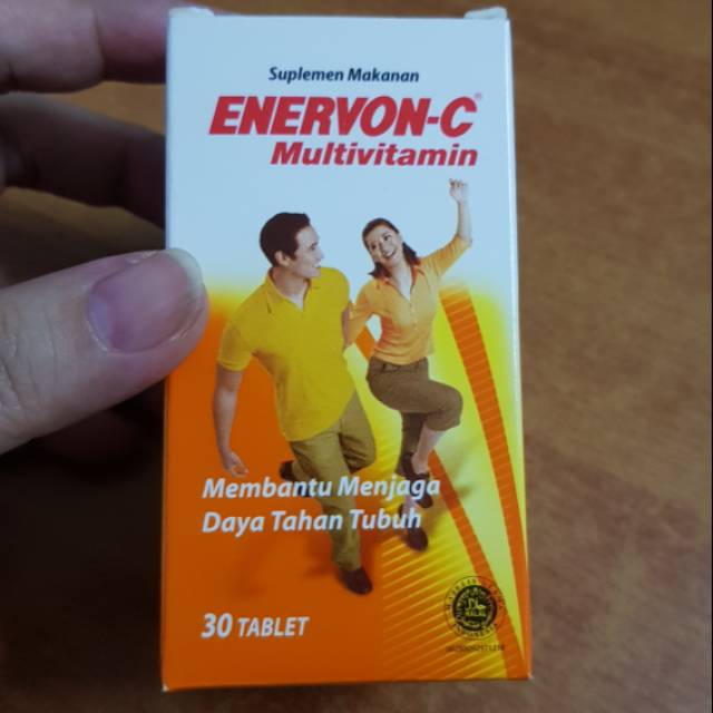 Jual Enervon-c botol isi 30 tablets dan paket enervon c 5 strip isi 20 ...