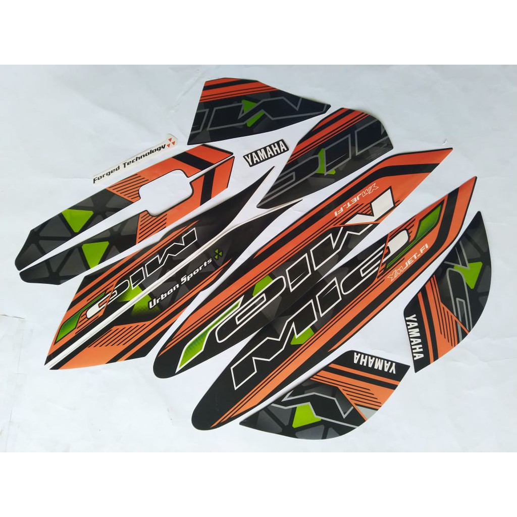 Jual stiker striping yamaha mio j 2014 2015 hitam | Shopee Indonesia