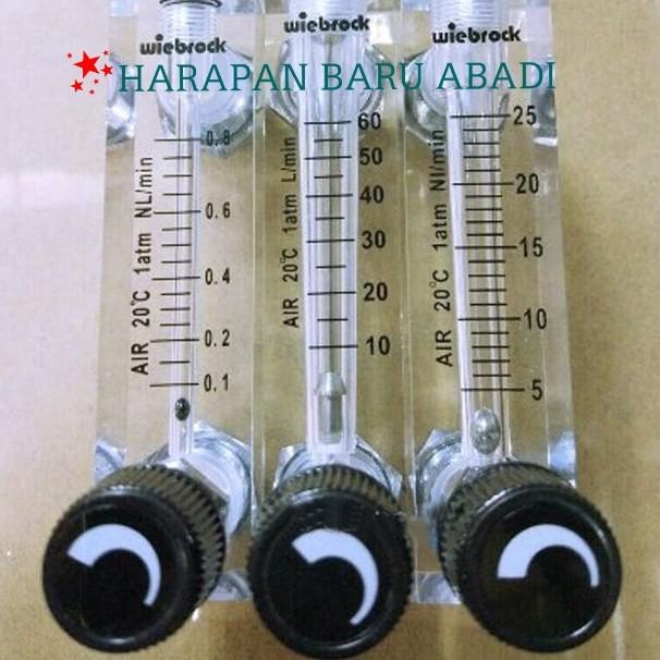 Jual Flow Meter Flowmeter 10-100 Nl/Min Rotameter Udara/Gas ( Air ...