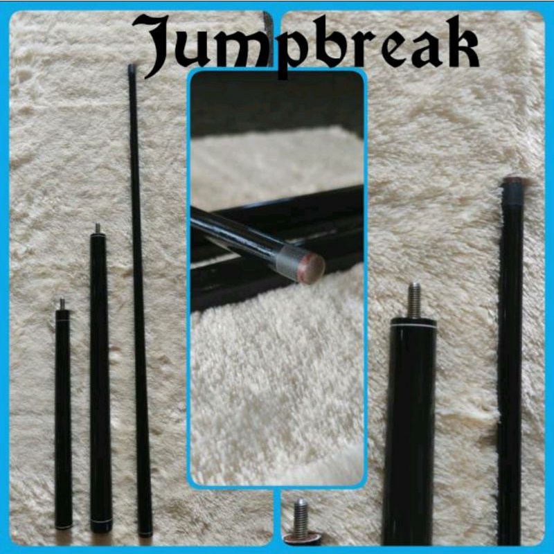 Jual Stick Jumpbreak billiard black - stik biliar - stik bilyar ...