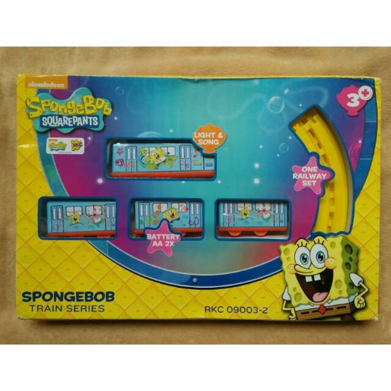 Jual Spongebob train series mainan kereta light and sound | Shopee Indonesia