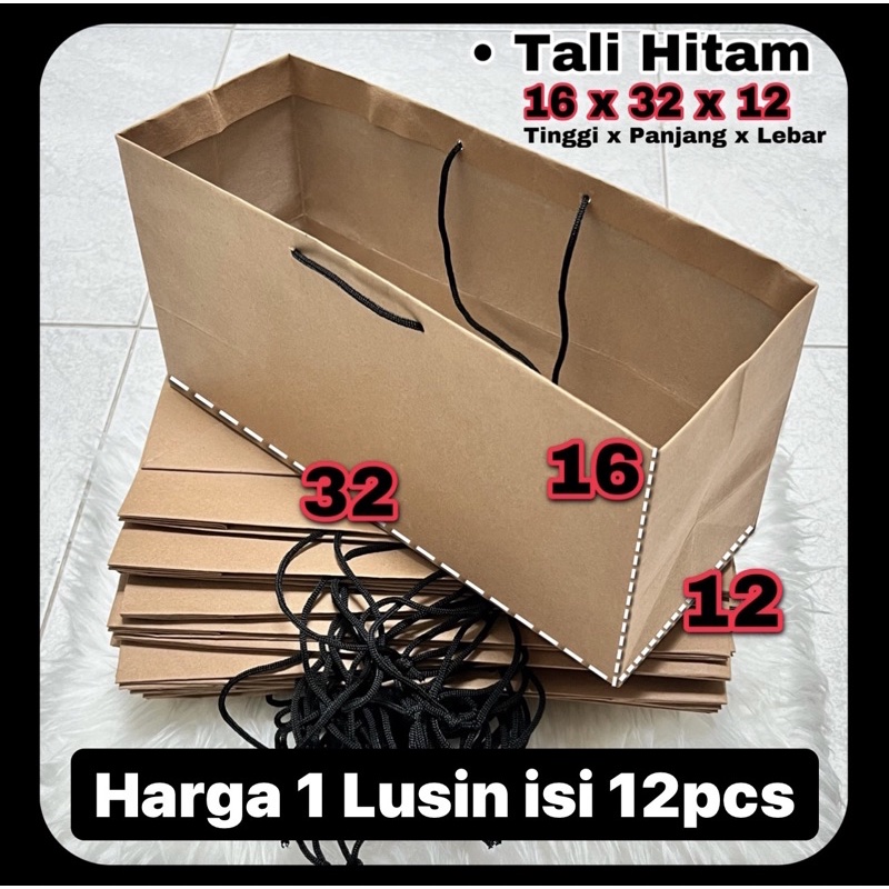 Jual paper bag BOLU GULUNG Brownies bolu kue / paperbag tas kertas ...