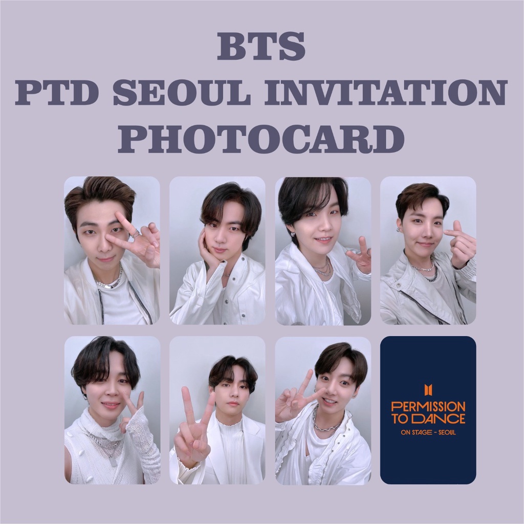 Jual PHOTOCARD BTS PTD IN SEOUL INVITATION | Shopee Indonesia