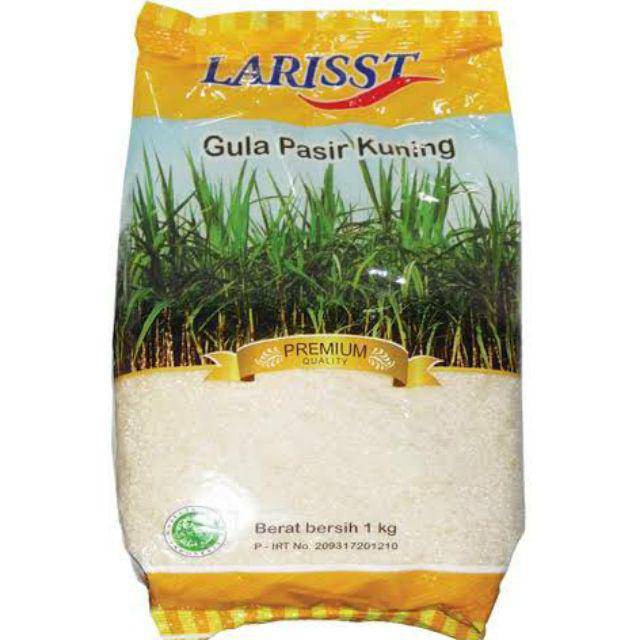 Jual Gula Pasir Premium Kuning Larisst 1Kg | Shopee Indonesia