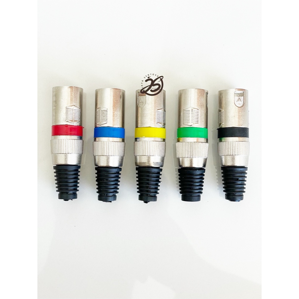 Jual JACK CANON CANARE JACK 3 PIN JACK MALE JACK CANNON CANARE JACK MIC ...