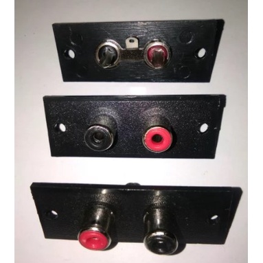 Jual Soket RCA 2 Pin RL Stereo Soket RCA Female Dual Input Right Left ...
