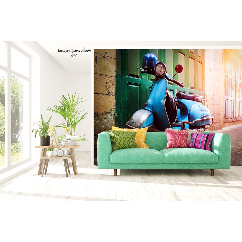Jual Wallpaper Custom Tema Vespa Classic | Shopee Indonesia