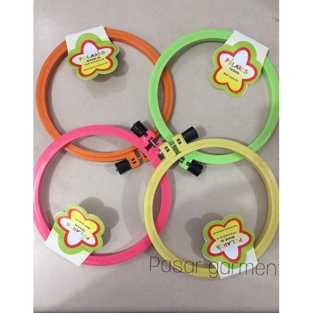 Jual Pemidangan / Midangan Ring Sulam Hoop Plastik Diameter 25 cm Per ...