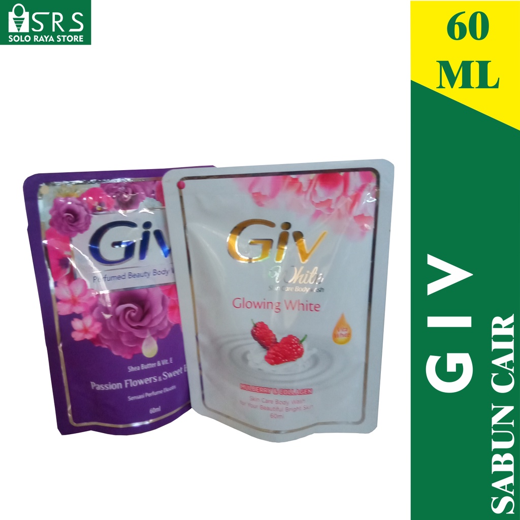 Jual giv/ sabun giv cair/ giv parfumed beauty body wash 60 ml | Shopee Indonesia