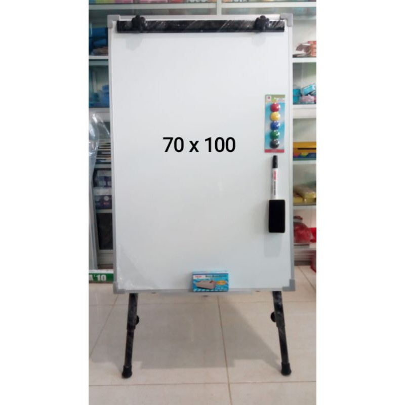 Jual papan persentasi flip chart 70 x 100 siap gojek grab | Shopee ...