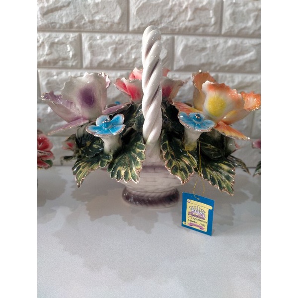 Jual Bunga Keramik Italy Mewah(Free Packing Kayu) | Shopee Indonesia