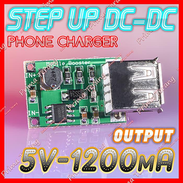 Jual STEP UP 2-5V DC USB OUTPUT 1200MA 5V CHARGER HP BATERAI LITHIUM ...