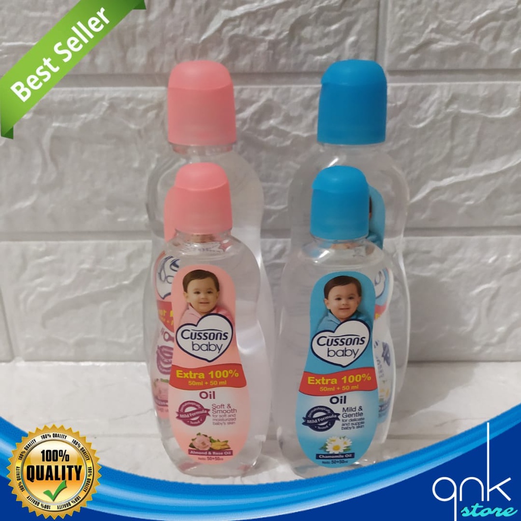 Jual Cussons Baby Oil 200ml & 100ml Cusson Baby Oil (Botol Tersegel ...
