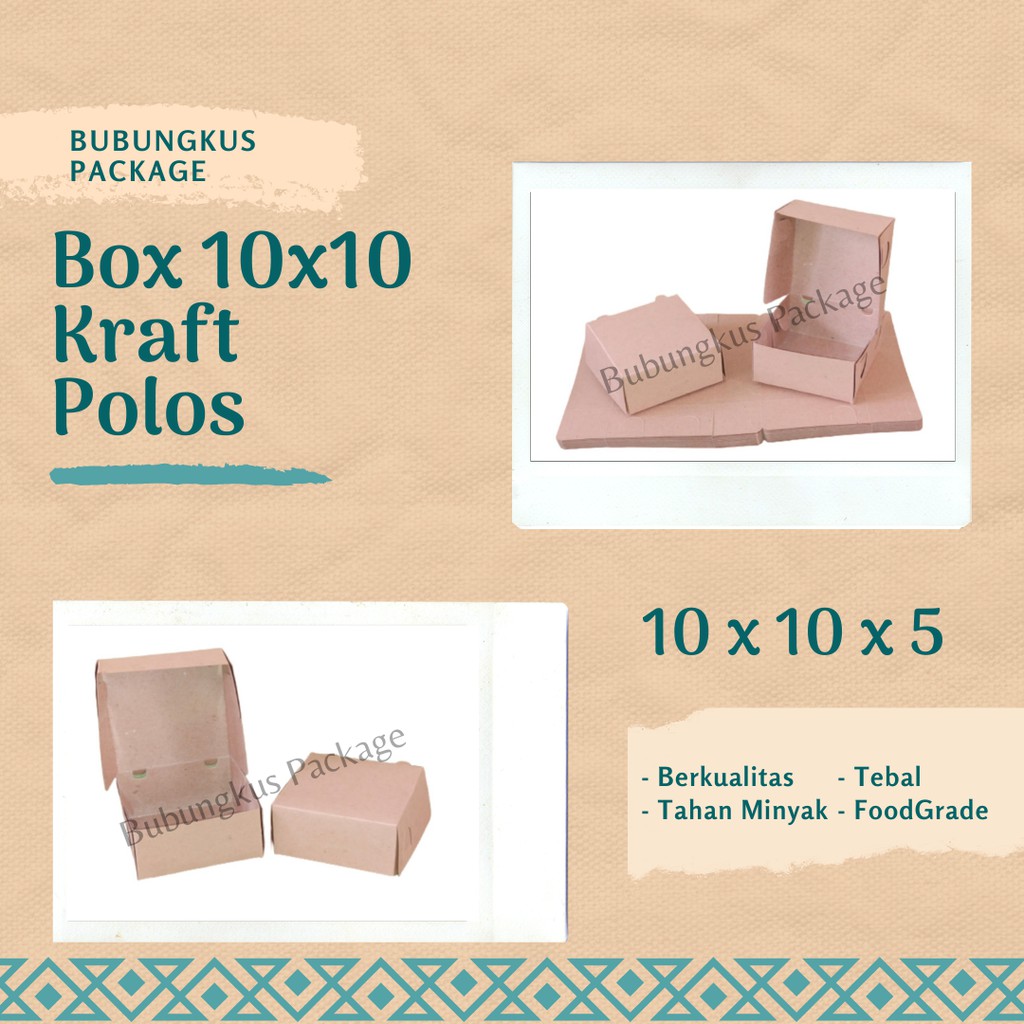 Jual Box 10x10 1pcs / Box Takoyaki / Box Dimsum / Box Kue Cubit / Box ...
