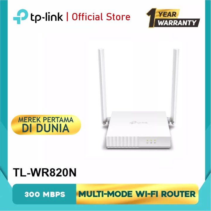 Jual Wifi Router TPLINK TL-WR820N 300Mbps Wireless N Router GARANSI ...